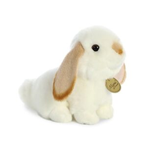 Aurora - Miyoni - 8" Lop Eared Rabbit with Tan Ears, White and Tan