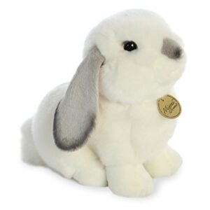 Aurora® Realistic Miyoni® Lop Eared Rabbit Stuffed Animal - Lifelike Detail - Cherished Companionship - Grey 11 Inches