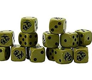 Bolt Action Warlord Games, US Marine Corps D6 (16) Dice