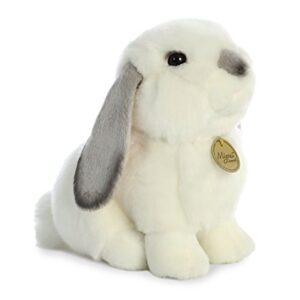 Aurora® Realistic Miyoni® Lop Eared Rabbit Stuffed Animal - Lifelike Detail - Cherished Companionship - Grey 11 Inches