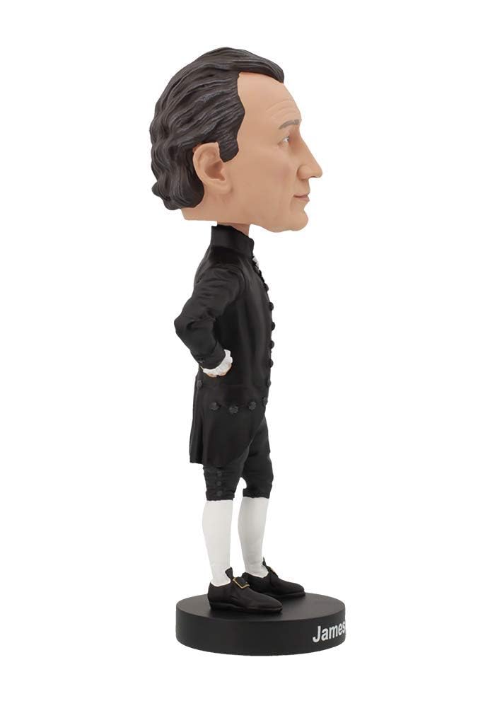 Royal Bobbles James Monroe Bobblehead, Premium Polyresin Lifelike Figure, Unique Serial Number, Exquisite Detail