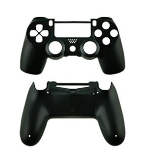 Ambertown Replacement Full Housing Shell Case Cover with Buttons Mod Kit for PS4 Pro Slim for Sony Playstation 4 Dualshock 4 PS4 Slim Pro Wireless Controller - Black