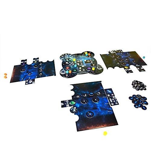 Ludonova Cosmogenesis Board Game | Strategy Game | Space Exploration Game | Fun Family Board Game for Adults and Kids | Ages 12 and Up | 2-4 Players | Average Playtime 60 Minutes | Made by Ludonova