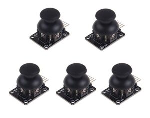 arceli 5pcs ps2 joystick game controller xy dual-axis joystick breakout module compatible with arduino