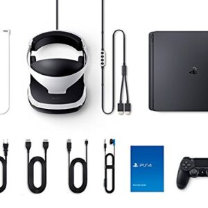 PlayStation VR Start Bundle 5 Items: VR Start Bundle,Sony PS4 Slim 1TB Console - Jet Black,VR game disc PSVR Until Dawn: Rush of Blood