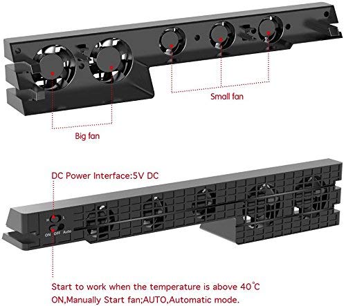 Dobe PS4 Pro Cooling Fan for comfortable with Sony Playstation 4 Pro Gaming Console