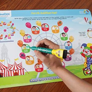 Skillmatics Educational Game : Math Master | Reusable Activity Mats with 2 Dry Erase Markers | Gifts & Learning Tools for Ages 6-9