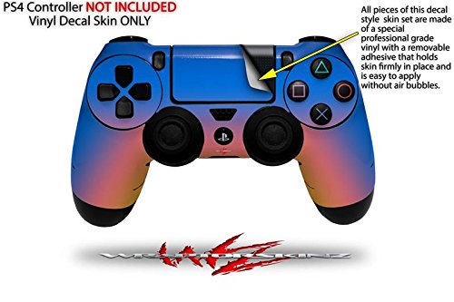 WraptorSkinz Skin Compatible with Sony PS4 Dualshock Controller PlayStation 4 Original Slim and Pro Smooth Fades Sunset (Controller NOT Included)