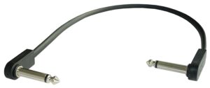 ebs pcf-28dl heavy duty patch instrument cable - flat angled