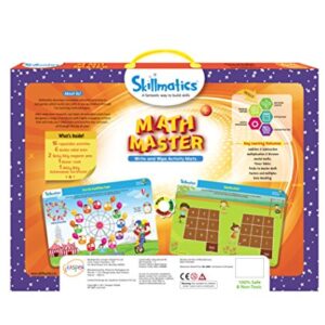 Skillmatics Educational Game : Math Master | Reusable Activity Mats with 2 Dry Erase Markers | Gifts & Learning Tools for Ages 6-9