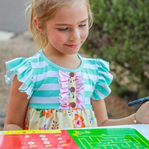 Skillmatics Educational Game : Math Master | Reusable Activity Mats with 2 Dry Erase Markers | Gifts & Learning Tools for Ages 6-9