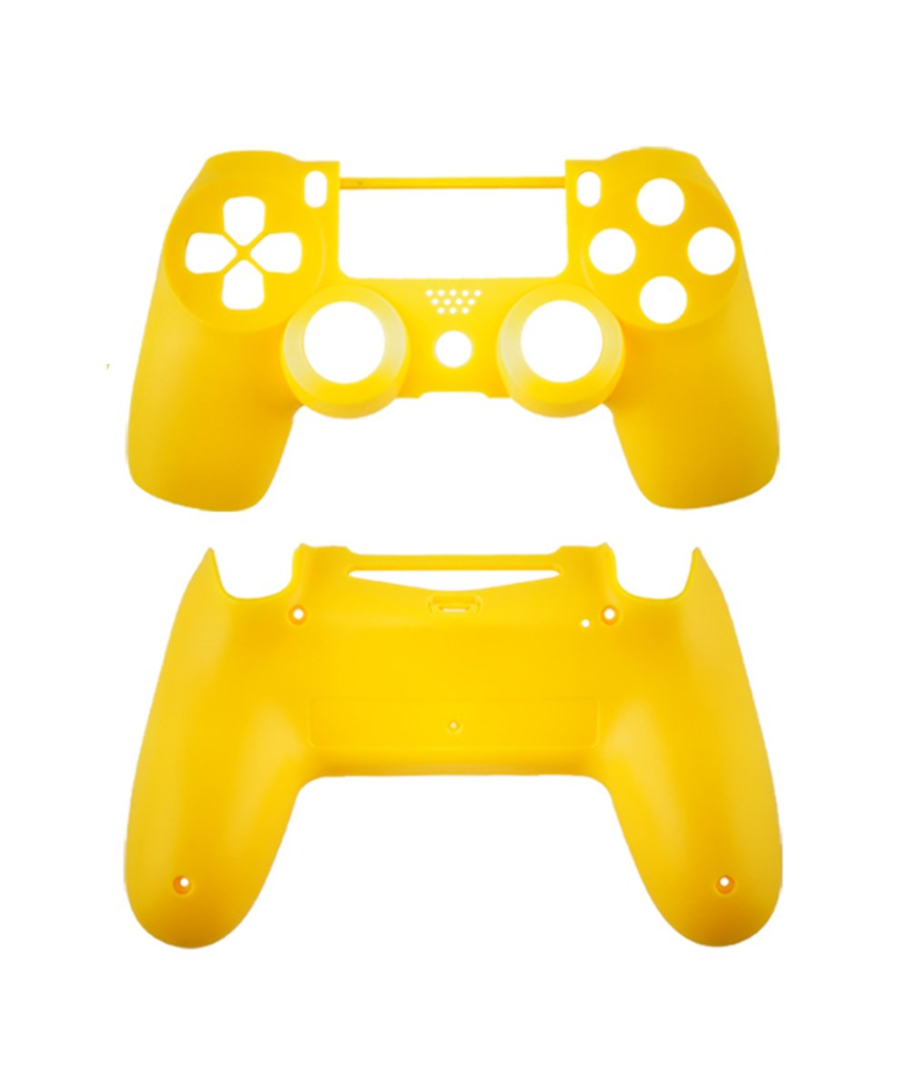 Ambertown Replacement Full Housing Shell Case Cover with Buttons Mod Kit for PS4 Pro Slim for Sony Playstation 4 Dualshock 4 PS4 Slim Pro Wireless Controller - Yellow