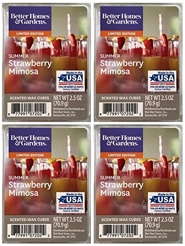 Better Homes and Gardens Summer Strawberry Mimosa Scented Wax Cubes - 4-Pack