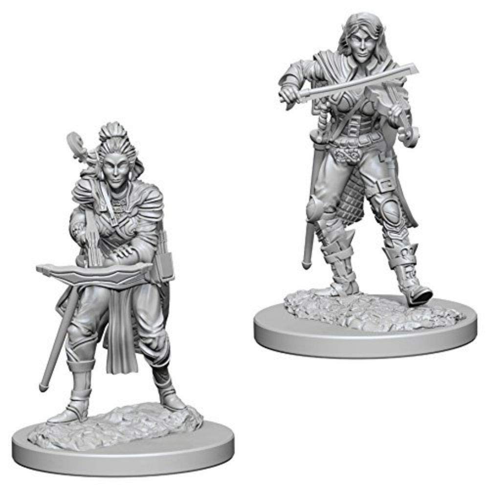 NECA Pathfinder Deep Cuts Unpainted Miniatures: Wave 4: Elf Female Bard