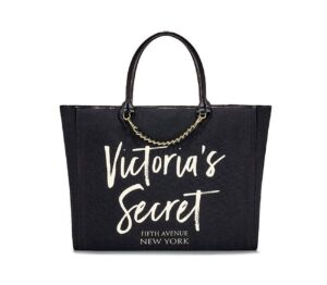 victoria's secret angel city tote bag black