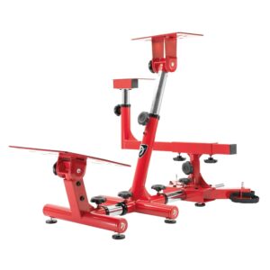 arozzi velocita universal racing simulator cockpit compatible with most racing sim gear and gaming chairs collapsible telescopic and portable - red