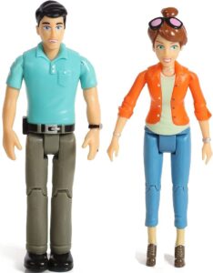 beverly hills doll collection tm sweet li'l family dollhouse people set of 2 action figures set mom and dad, doll house accessories for toddlers