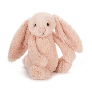 jellycat bashful blush bunny stuffed animal, medium 12 inches | rabbit and bunny plush toy | classic children's gift