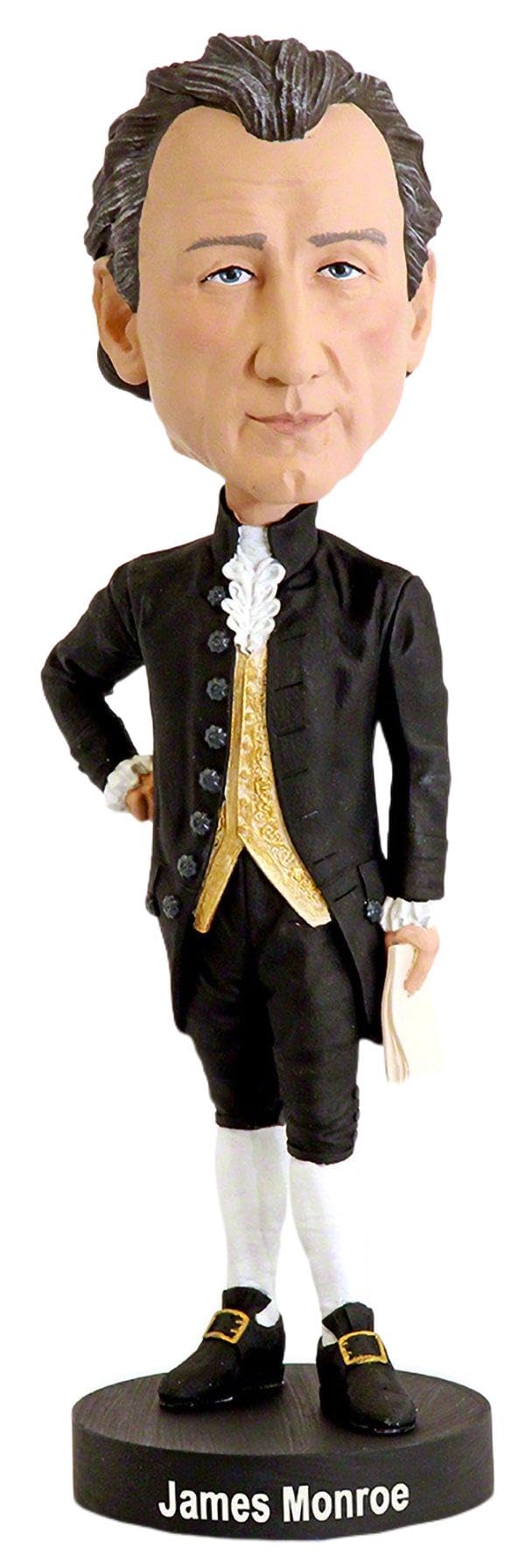 Royal Bobbles James Monroe Bobblehead, Premium Polyresin Lifelike Figure, Unique Serial Number, Exquisite Detail