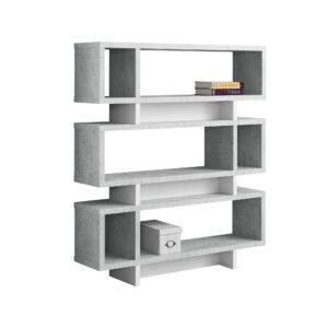 monarch specialties i bookcase, grey