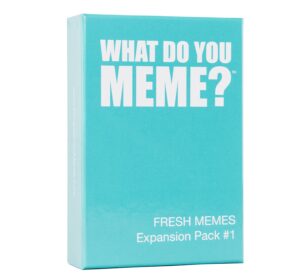 what do you meme? fresh memes #1 expansion pack designed to be added to core game