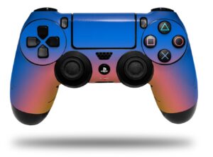 wraptorskinz skin compatible with sony ps4 dualshock controller playstation 4 original slim and pro smooth fades sunset (controller not included)