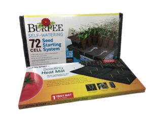 burpee 72 cell ultimate seed starting set with heat mat