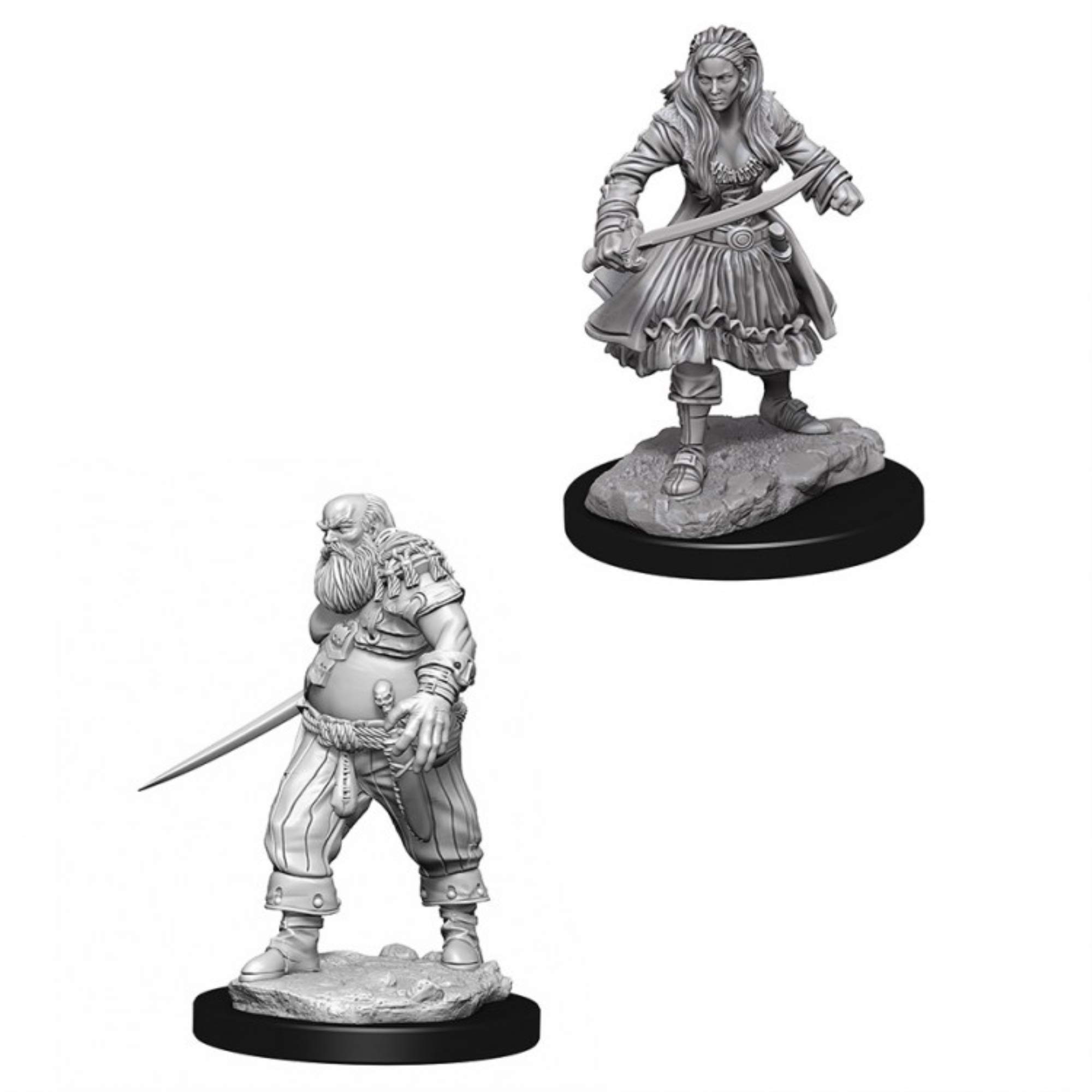 WizKids Deep Cuts Unpainted Miniatures: Wave 4: Pirates