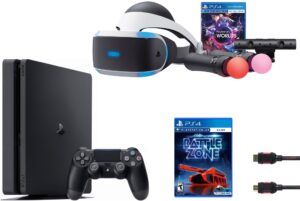 playstation vr launch bundle 3 items:vr launch bundle,playstation 4 slim 1tb, vr game disc: psvr battlezone