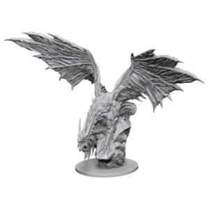 wizkids pathfinder roleplaying game unpainted miniatures: silver dragon