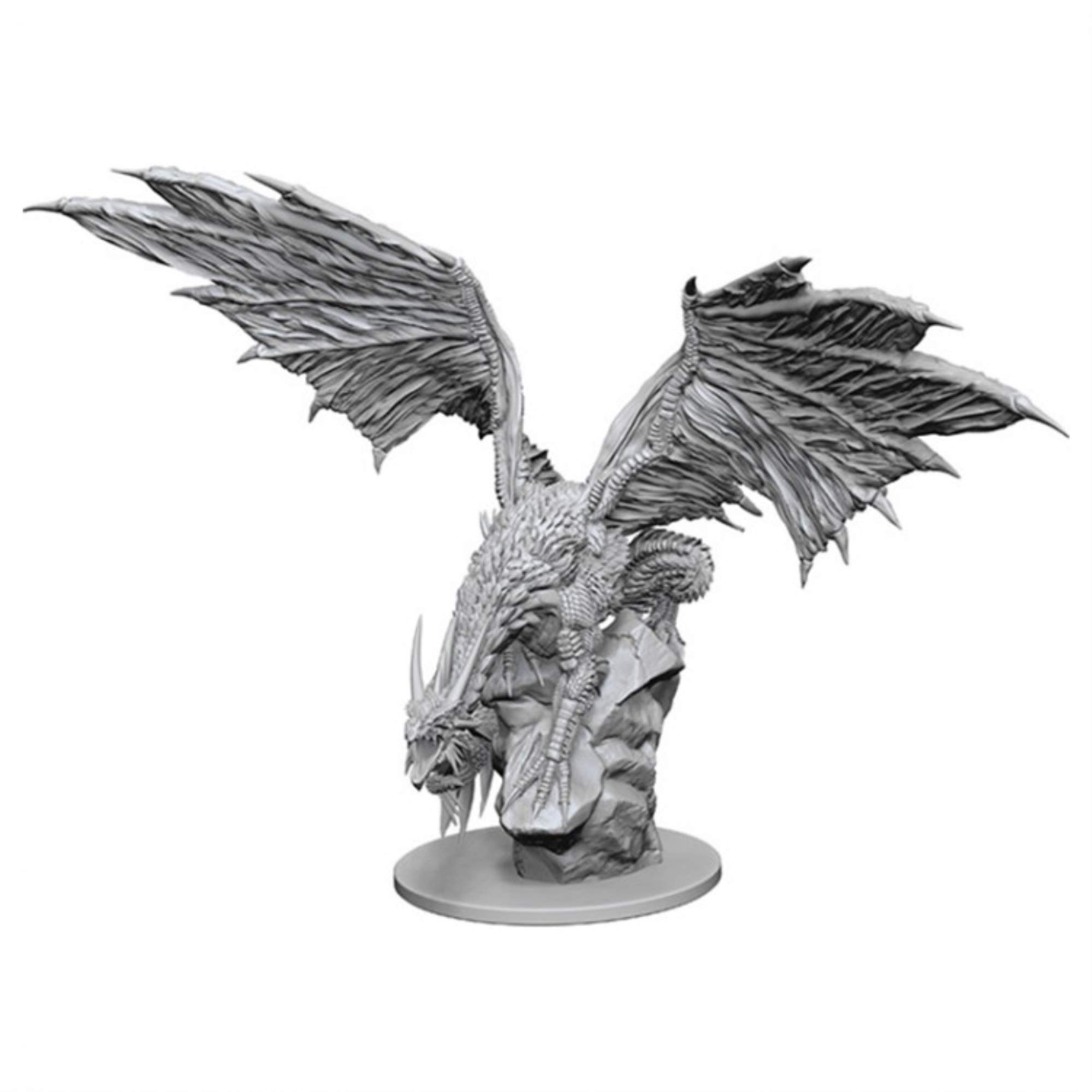 WizKids Pathfinder Roleplaying Game Unpainted Miniatures: Silver Dragon