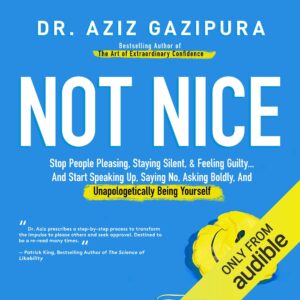 not nice: stop people pleasing, staying silent, & feeling guilty... and start speaking up, saying no, asking boldly, and unapologetically being yourself