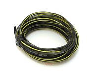 oem colored electrical wire 13' roll - black/yellow stripe