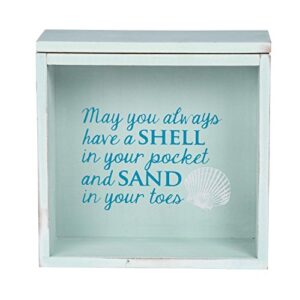 Foreside Home & Garden FDAD06158 Shells & Sand Keepsake Box