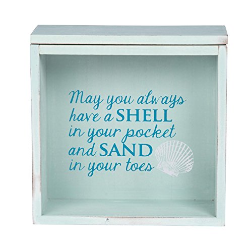 Foreside Home & Garden FDAD06158 Shells & Sand Keepsake Box