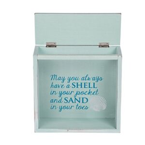 Foreside Home & Garden FDAD06158 Shells & Sand Keepsake Box