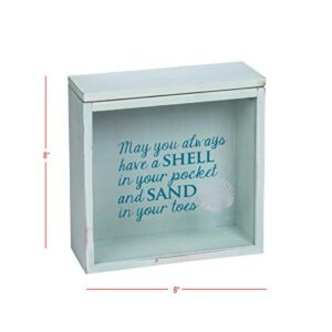 Foreside Home & Garden FDAD06158 Shells & Sand Keepsake Box