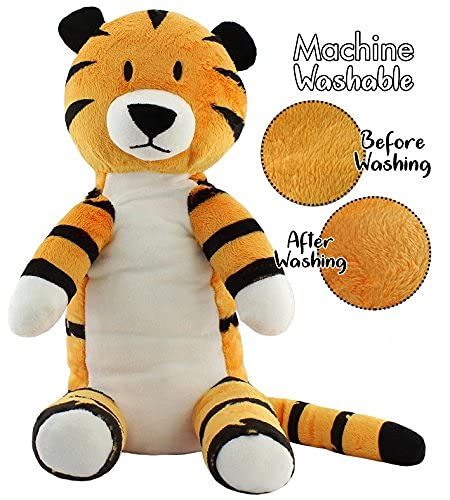 Attatoy Regit The Plush Tiger Toy, 17-Inch Tall Striped Sitting Tiger Stuffed Animal