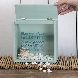 Foreside Home & Garden FDAD06158 Shells & Sand Keepsake Box