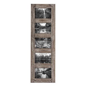 foreside home & garden ffrd06187 4x6 five photo weathered wood frame