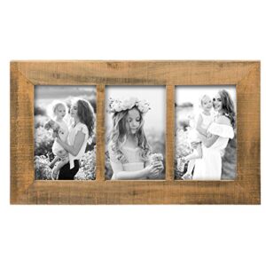 foreside home & garden ffrd06122 4x6 triple photo ripley frame