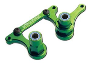 traxxas 3743g anodized aluminum steering bell cranks, green