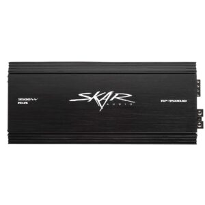 skar audio rp-3500.1d monoblock class d mosfet amplifier with remote subwoofer level control, 3500w