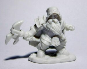 reaper miniatures durok, dwarf ranger #77480 bones unpainted plastic mini figure