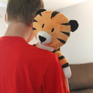 Attatoy Regit The Plush Tiger Toy, 17-Inch Tall Striped Sitting Tiger Stuffed Animal