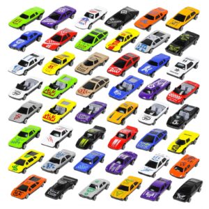 kidplay kids die cast toy race car set assorted colors boys toy vehicles 50pc