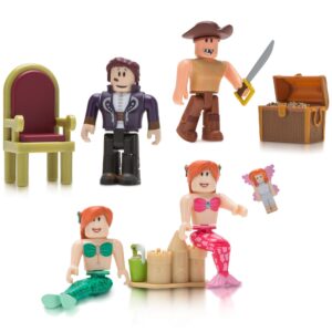 Roblox Celebrity Collection - Neverland Lagoon Four Figure Pack [Includes Exclusive Virtual Item]