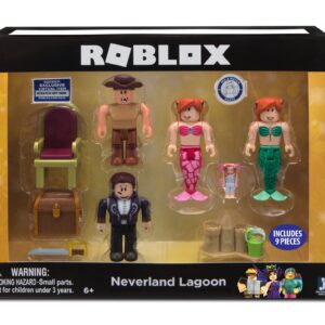 Roblox Celebrity Collection - Neverland Lagoon Four Figure Pack [Includes Exclusive Virtual Item]