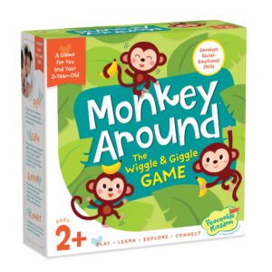 peaceable kingdom monkey around first game for toddlers interactive play with parent ages 2+