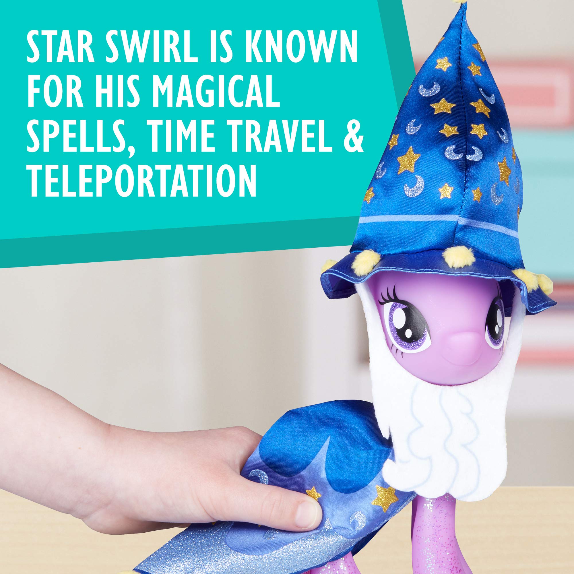 Hasbro My Little Pony Twilight Sparkle and Spike the Dragon Collector's Series Figures – Star Swirl the Bearded Outfit and Spell Book Package for Display